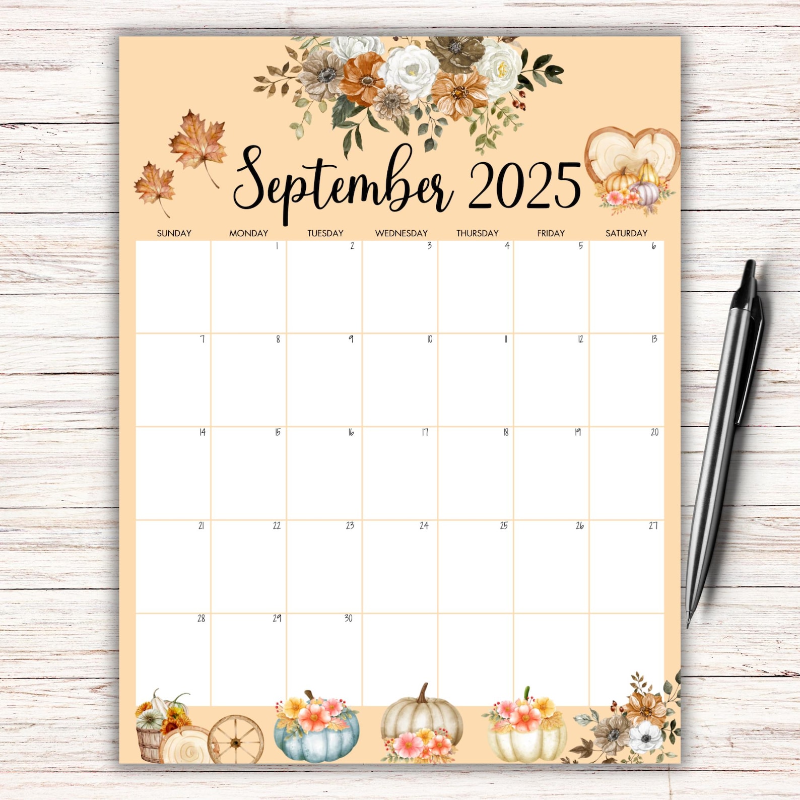 EDITABLE September 2025 Calendar, Homeschool Planner, Academic Calendar ...