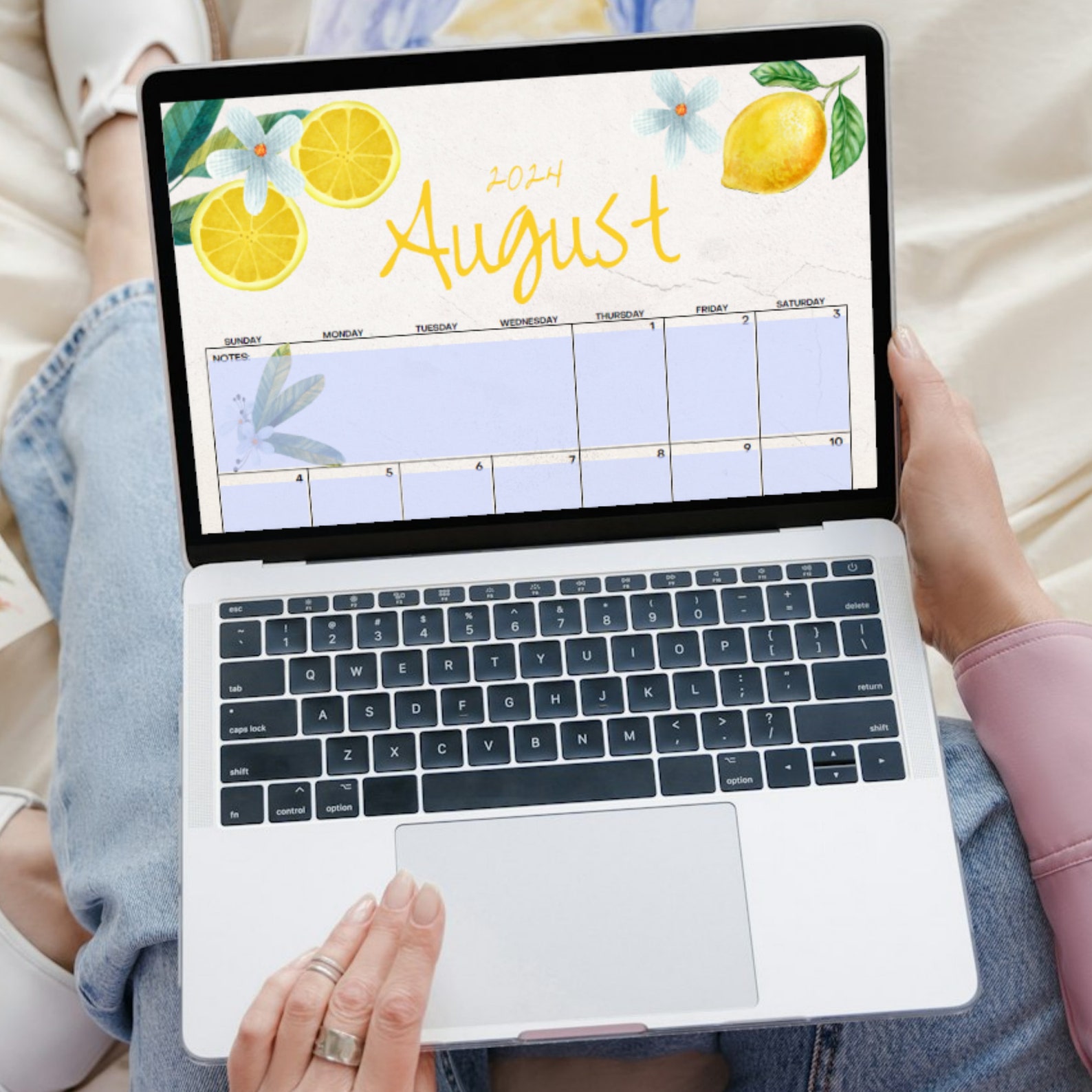 EDITABLE August 2024 Calendar, Printable Homeschool Planner, Simple ...