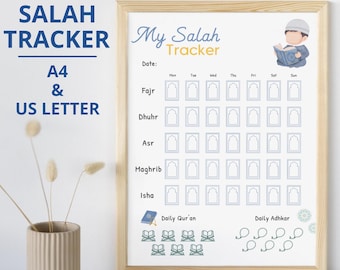 Salah Islamic Prayer Tracker - Etsy