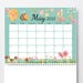EDITABLE May 2025 Calendar, Beautiful Spring, Colorful Flowers, Cute ...