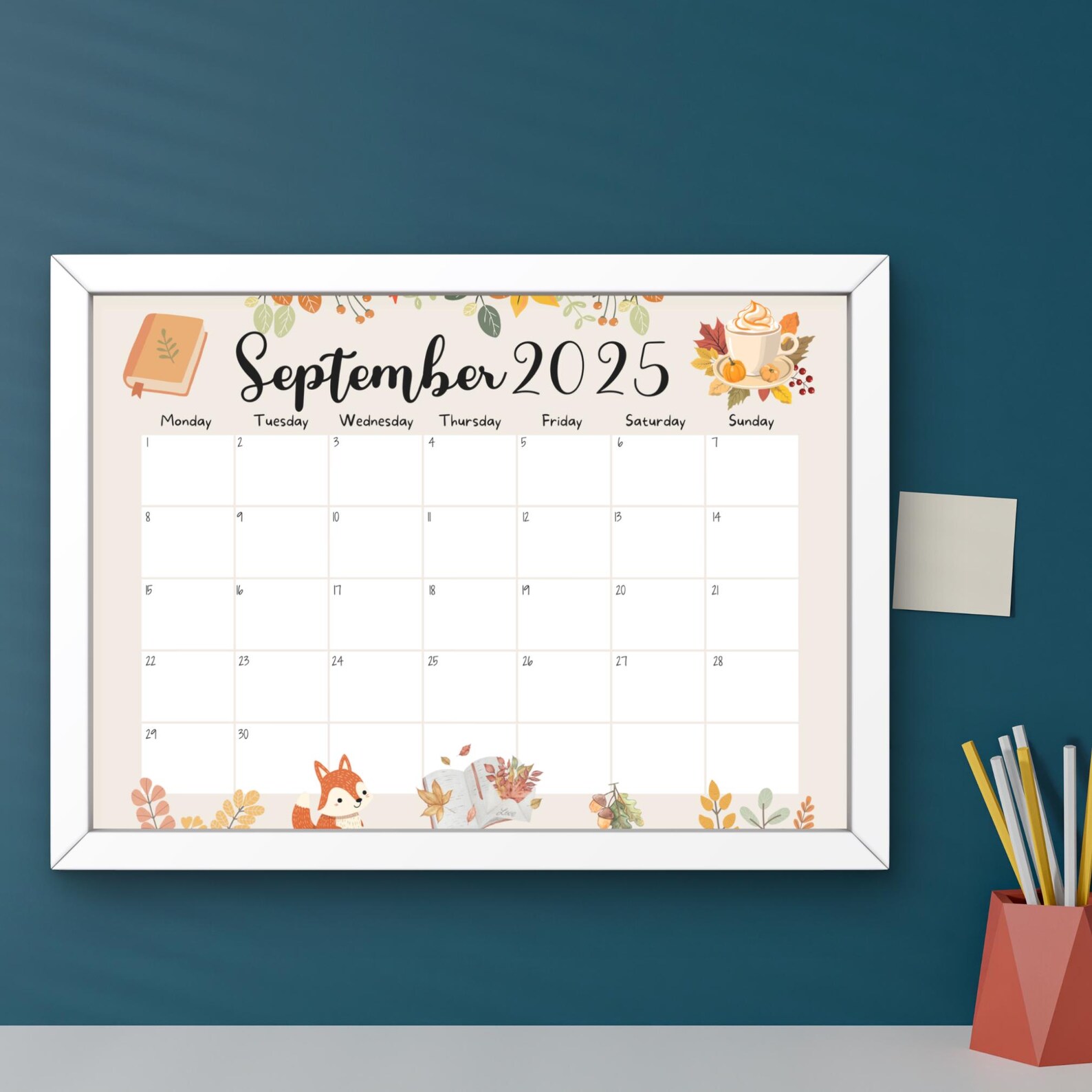 EDITABLE September 2025 Calendar, Printable September Planner ...