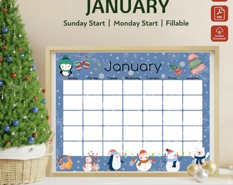 EDITABLE April 2025 Calendar, Printable, Fillable Monthly Planner, Kids ...
