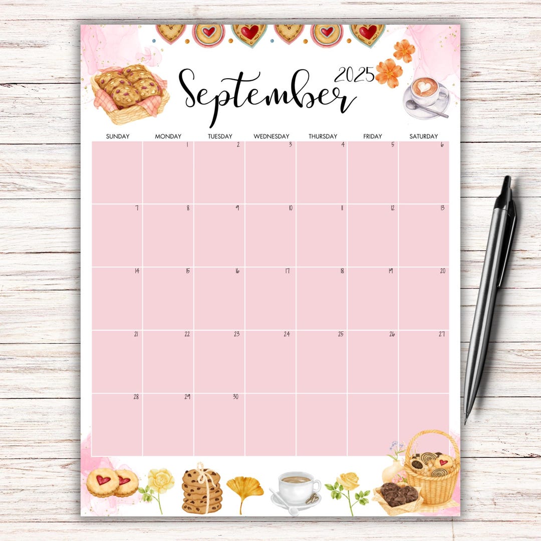 EDITABLE September 2025 Calendar, Homeschool Calendar, Back to School ...