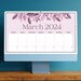 Editable 2024 March Calendar, Beautiful Monthly Calendar, March Daily ...