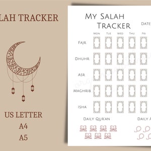 Printable Muslim Planner, Daily Salah Planner, Dua Journal, Quran ...