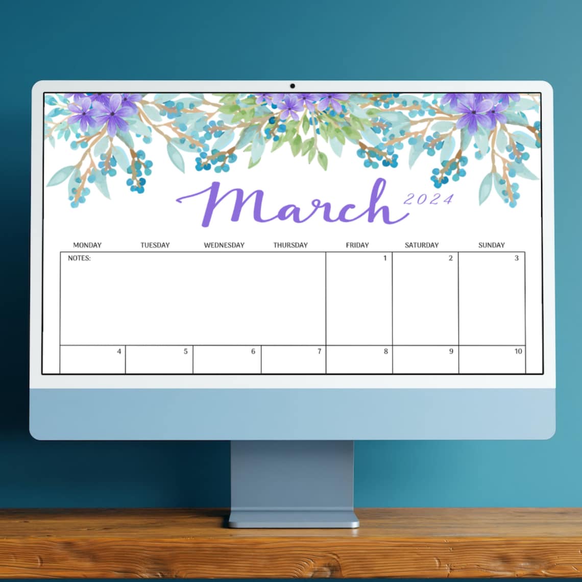 2024 March Homeschool Planner, Printable March Calendar, Planner March ...