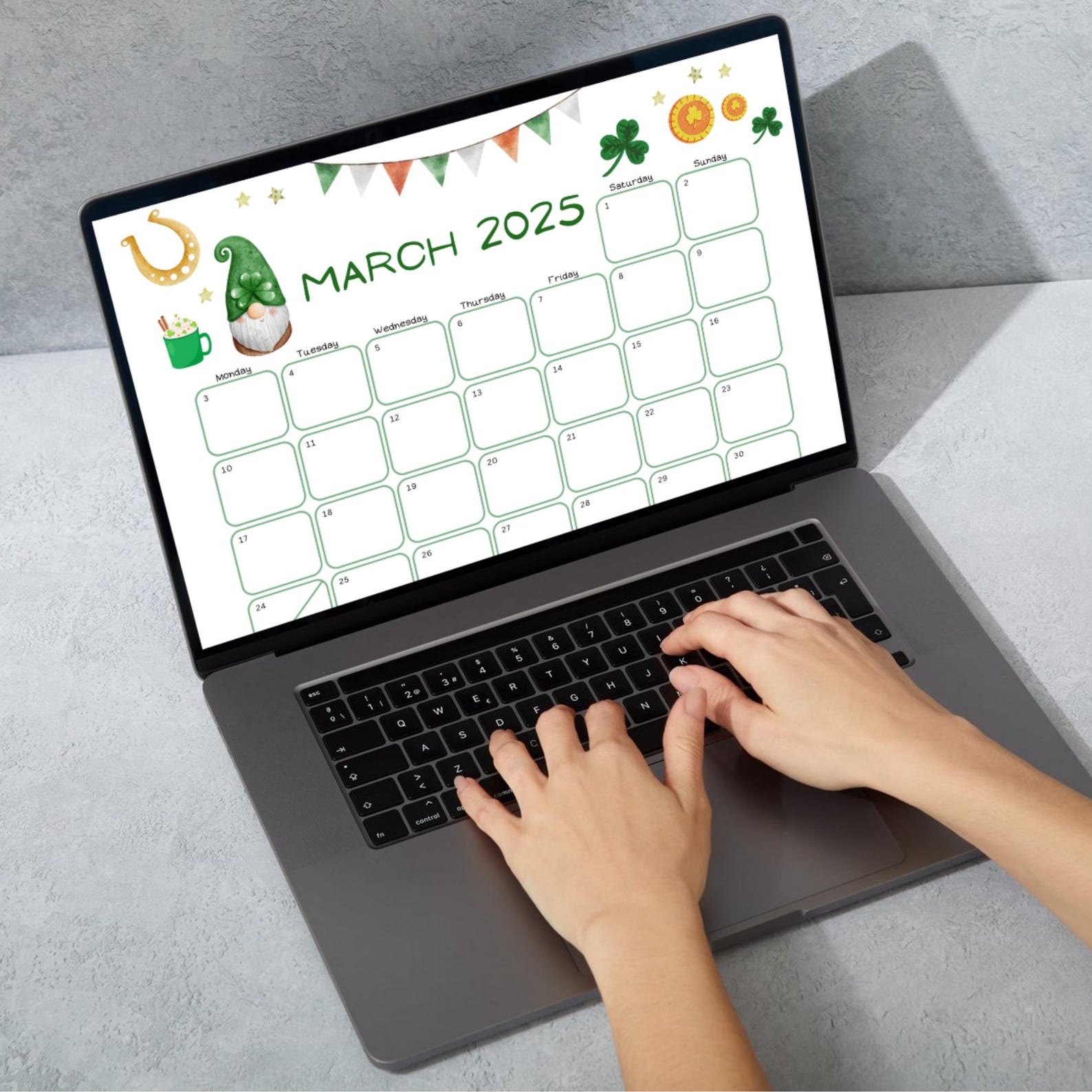 EDITABLE March 2025 Calendar, Printable Fillable Calendar Planner ...