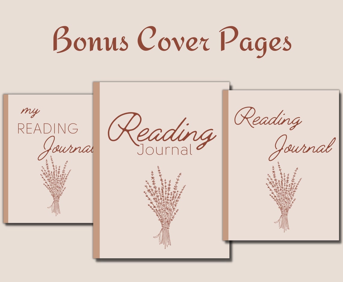 Printable Reading Journal Bookish Gift Minimal Reading - Etsy