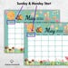EDITABLE May 2025 Calendar, Beautiful Spring, Colorful Flowers, Cute ...