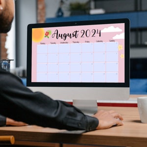 EDITABLE Academic Calendar, Printable Fillable Planner, Homeschool ...