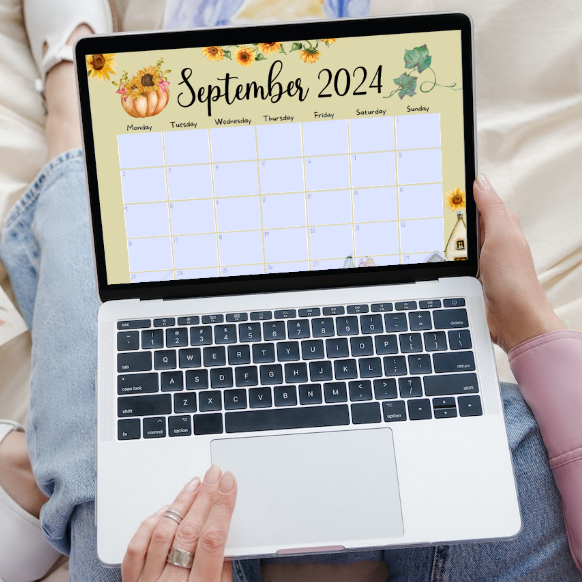 EDITABLE September 2024 Calendar, 2024 September Planner, Academic ...
