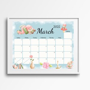EDITABLE March 2025 Calendar, Fillable Calendar, Cute Gnomes, Happy St ...