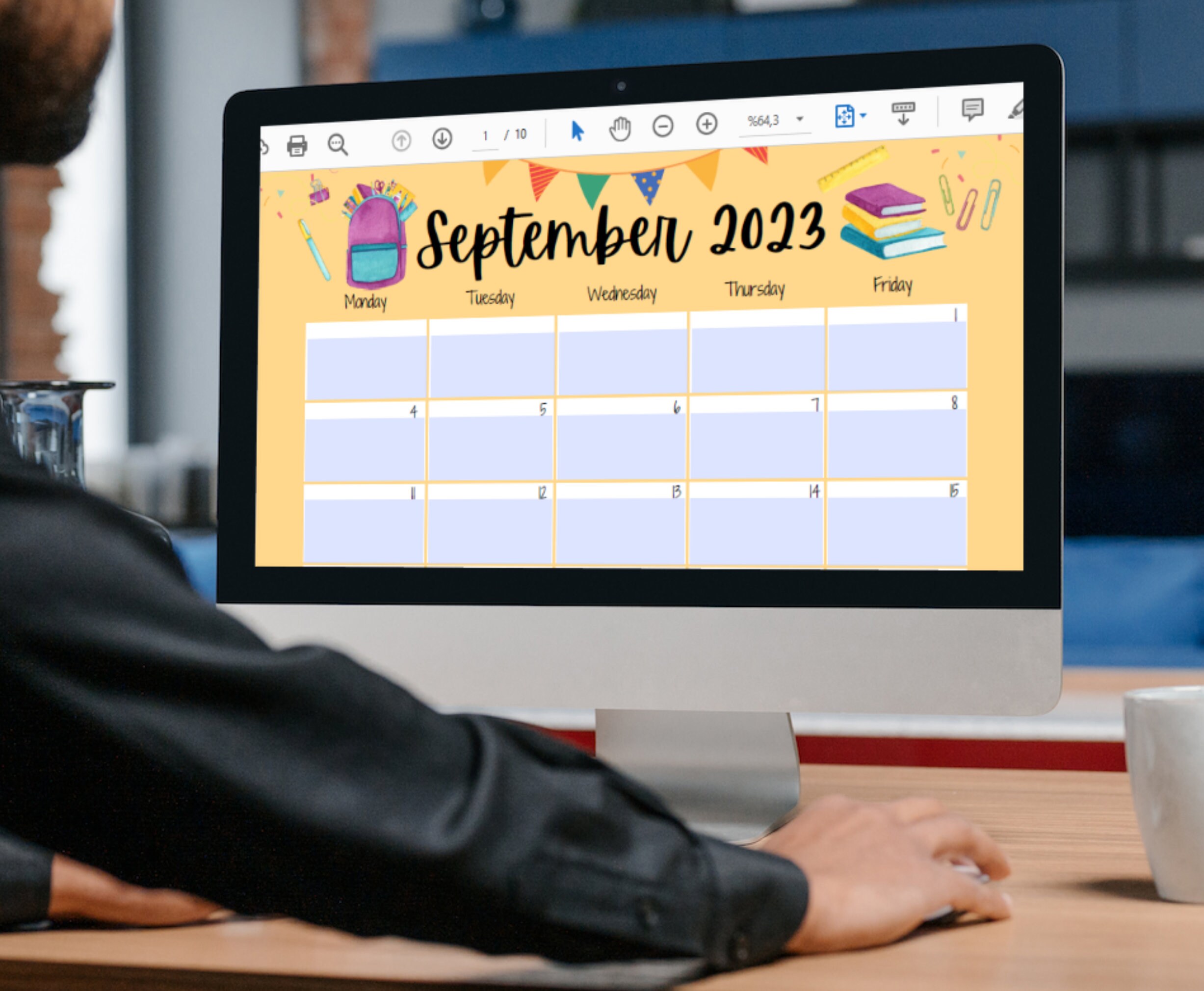 School Year Calendar Editable 2023-2024 Calendar Back to - Etsy UK