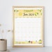 Editable 2024 June Calendar, Monthly June Planner, Yellow Lemons, Kids ...
