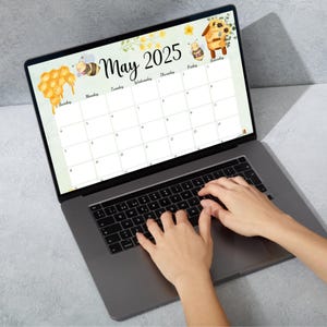 EDITABLE May 2025 Calendar, Kids Calendar School, Homeschool Planner ...