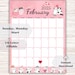 EDITABLE February 2025 Calendar, Printable February Calendar, Fillable ...