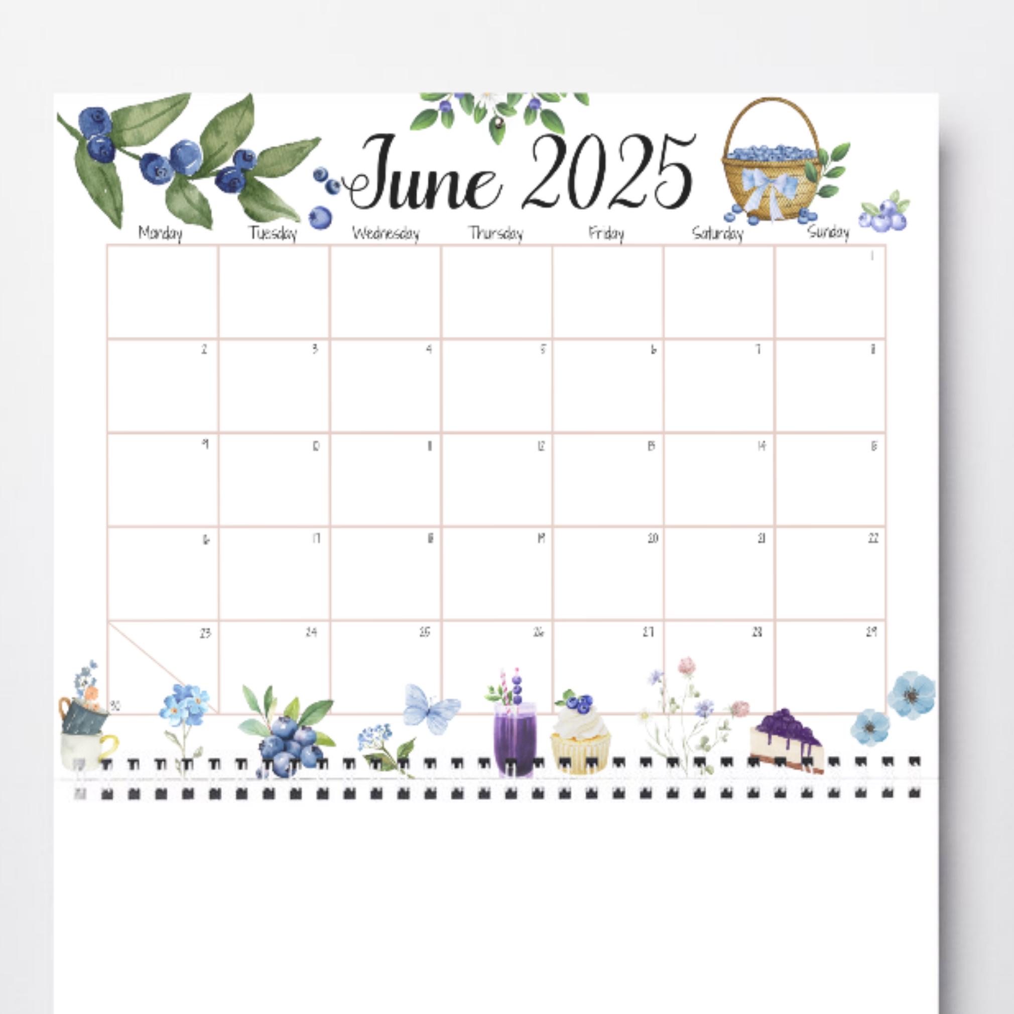EDITABLE June 2025 Calendar, School Calendar, Fillable June Calendar ...