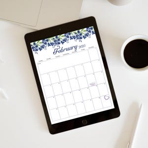 EDITABLE February 2025 Calendar, Printable February Planner, Classroom ...