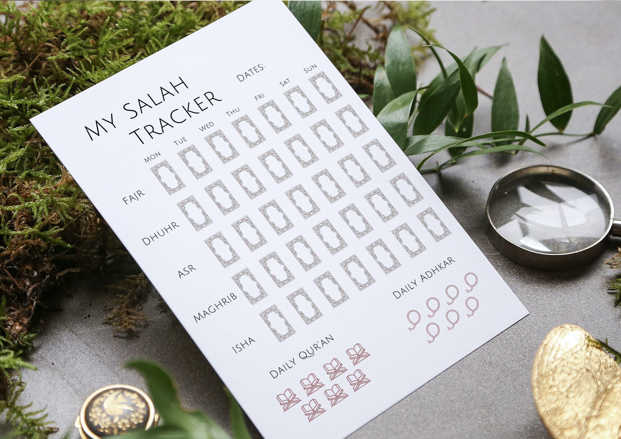 Printable Muslim Planner, Daily Salah Planner, Dua Journal, Quran ...