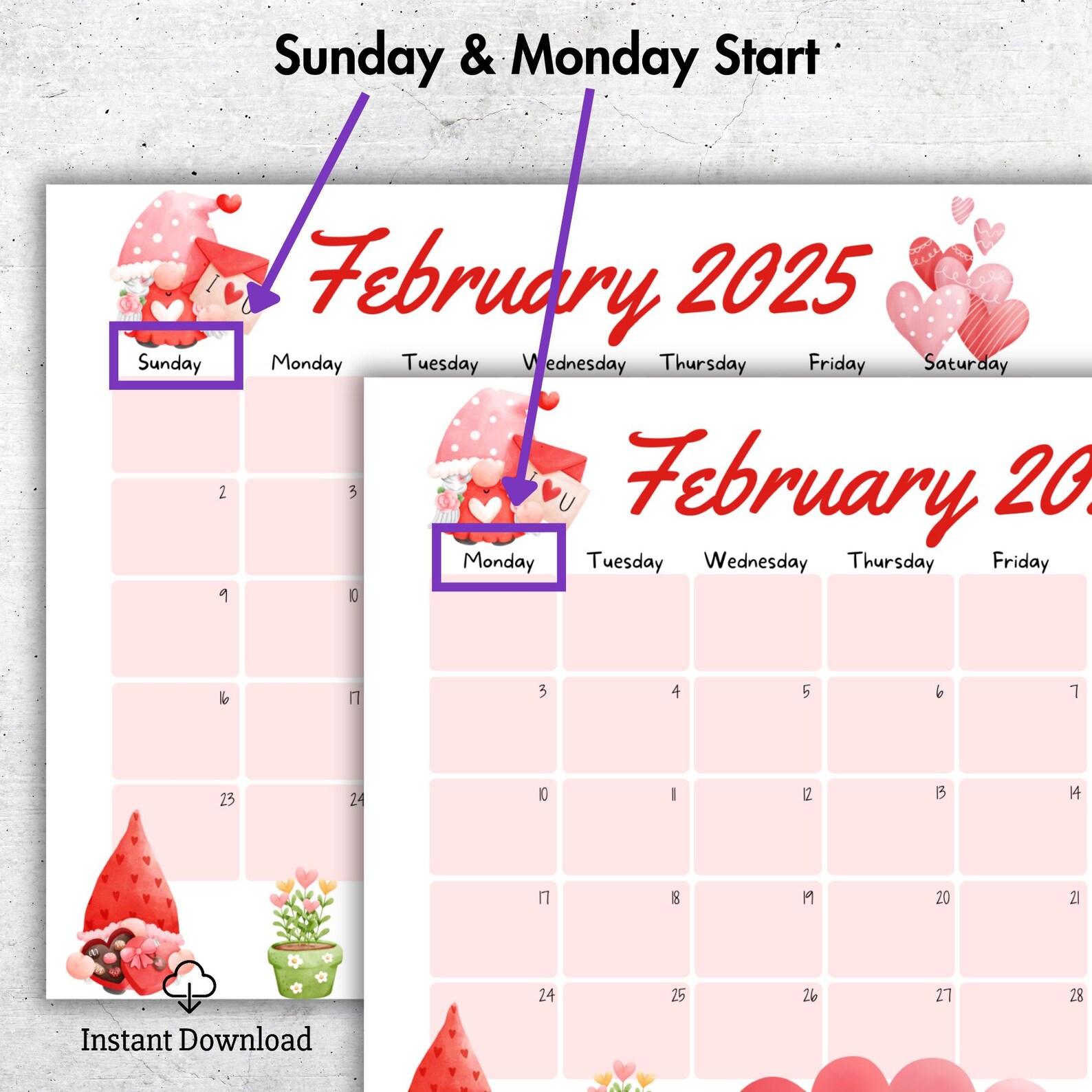EDITABLE February 2025 Calendar, Valentine's Day, Homeschool, Loving ...