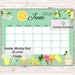 EDITABLE June 2024 Calendar, Yellow Lemons, Delicious Ice Creams, Green ...