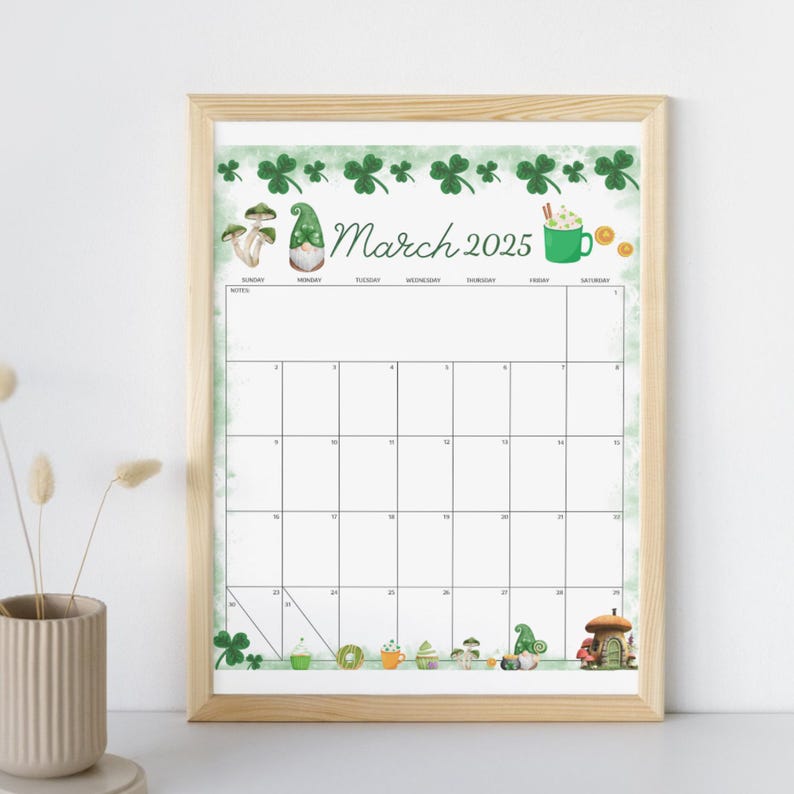 EDITABLE March 2025 Calendar, Printable March Calendar, Fillable March ...