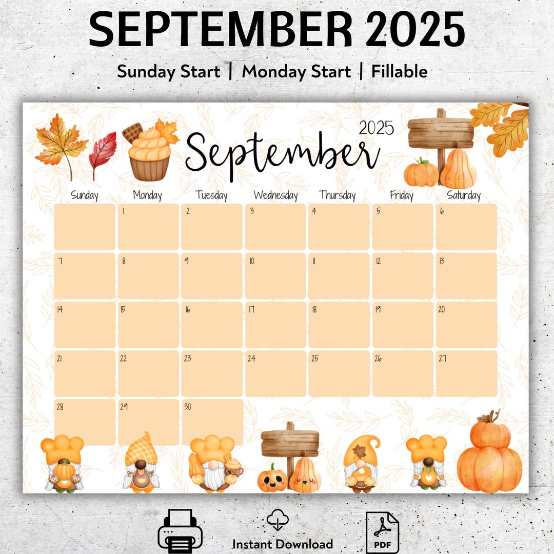 EDITABLE September 2025 Calendar, College Planner, Homeschool Calendar ...