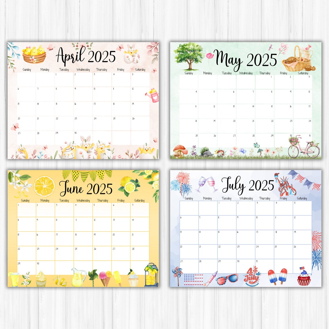 EDITABLE Academic Calendar, Printable Fillable Planner, Homeschool ...