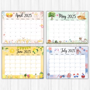 EDITABLE Academic Calendar, Printable Fillable Planner, Homeschool ...