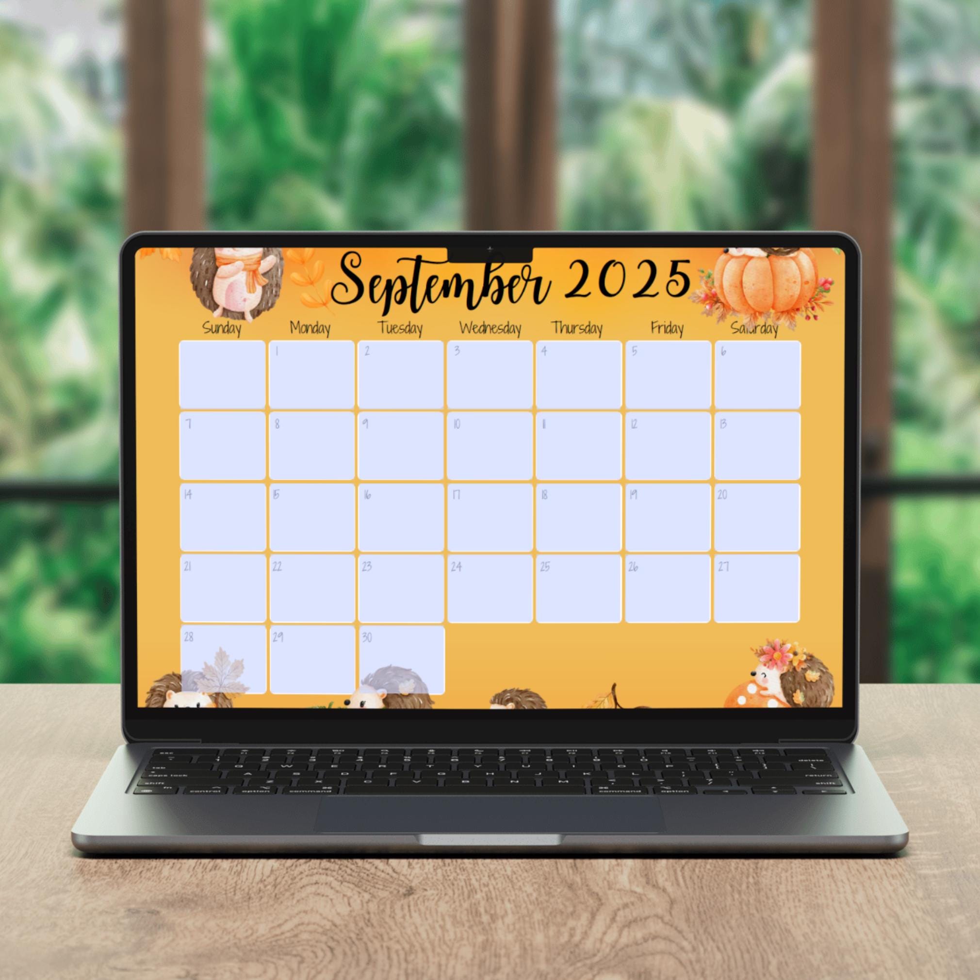 EDITABLE September 2025 Calendar, Kids Weekly Schedule, Homeschool ...
