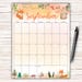 EDITABLE November 2024 Calendar, Monthly Schedule, Homeschool Calendar ...