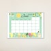 EDITABLE June 2024 Calendar, Yellow Lemons, Delicious Ice Creams, Green ...