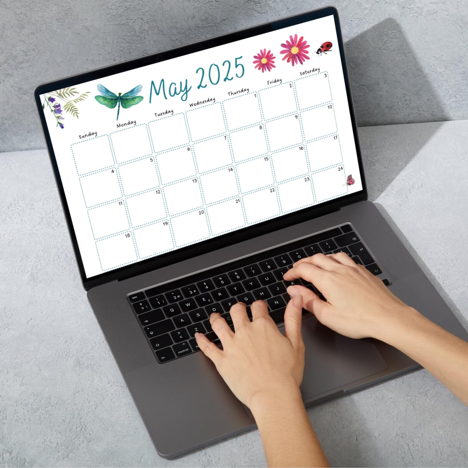 Editable 2025 May Planner, Printable May Calendar, Homeschool Monthly ...