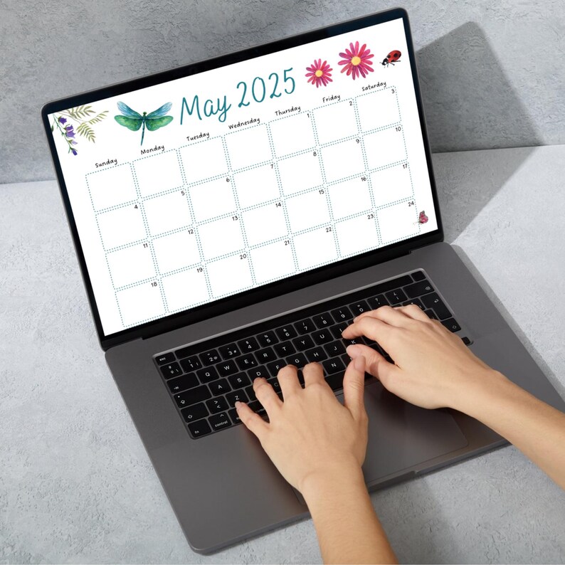 Editable 2025 May Planner, Printable May Calendar, Homeschool Monthly ...