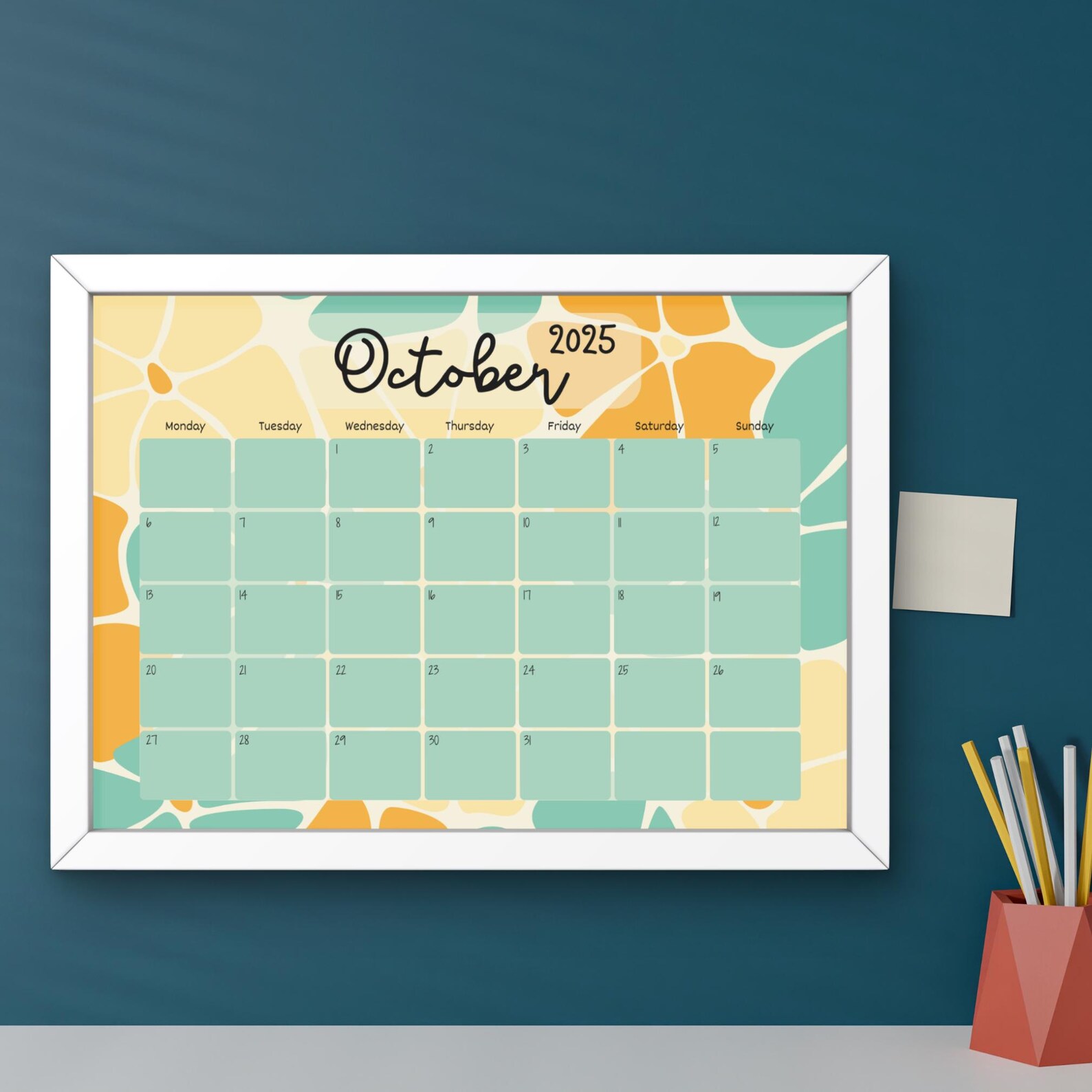 October 2025 Printable Calendar | Aesthetic Monthly Planner PDF ...