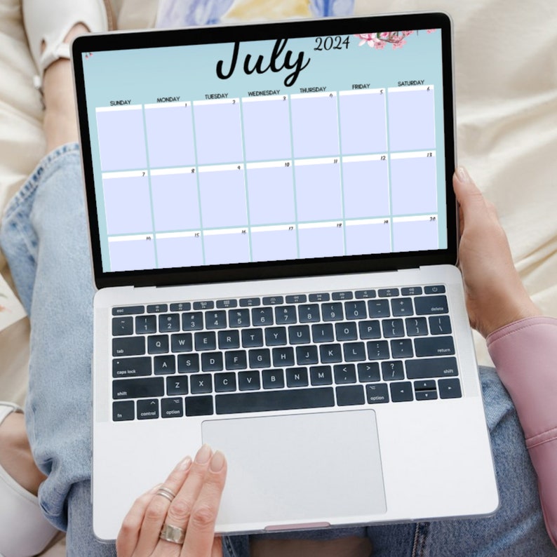 Editable July 2024 Calendar, Printable July 2024 Planner, Fillable ...