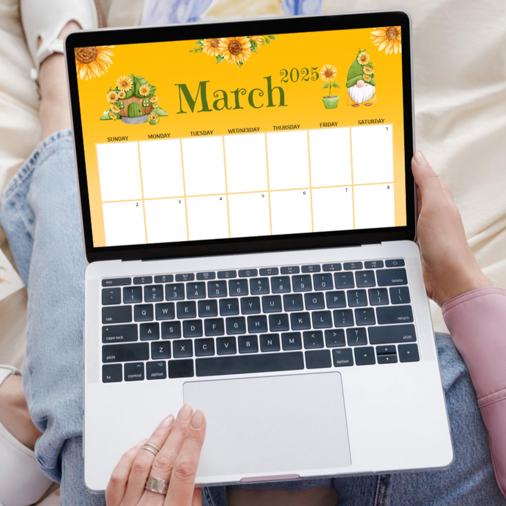 EDITABLE March 2025 Calendar, College Planner, Fillable Calendar, Cute ...