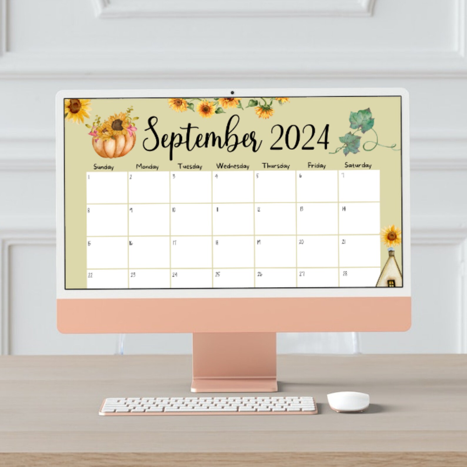 EDITABLE September 2024 Calendar, 2024 September Planner, Academic ...