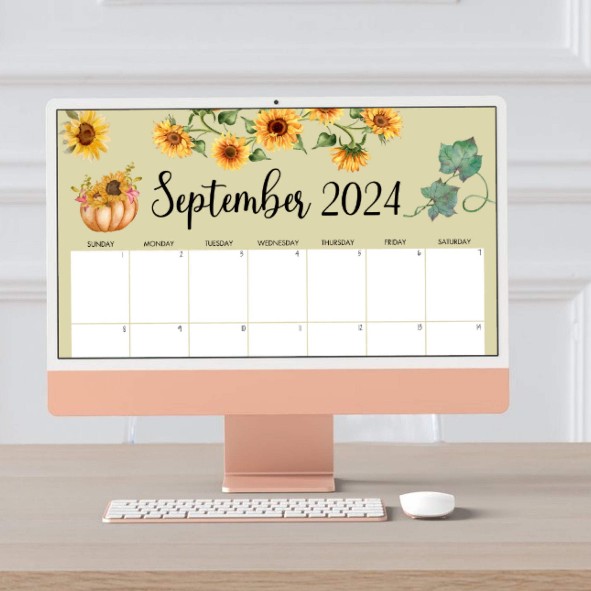 EDITABLE September 2024 Calendar, 2024 September Planner, Academic ...