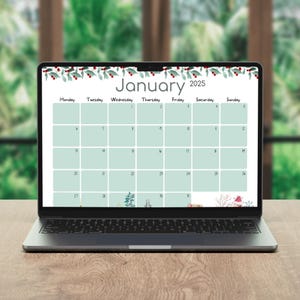 EDITABLE January 2025 Calendar, Cute January Calendar, Printable ...