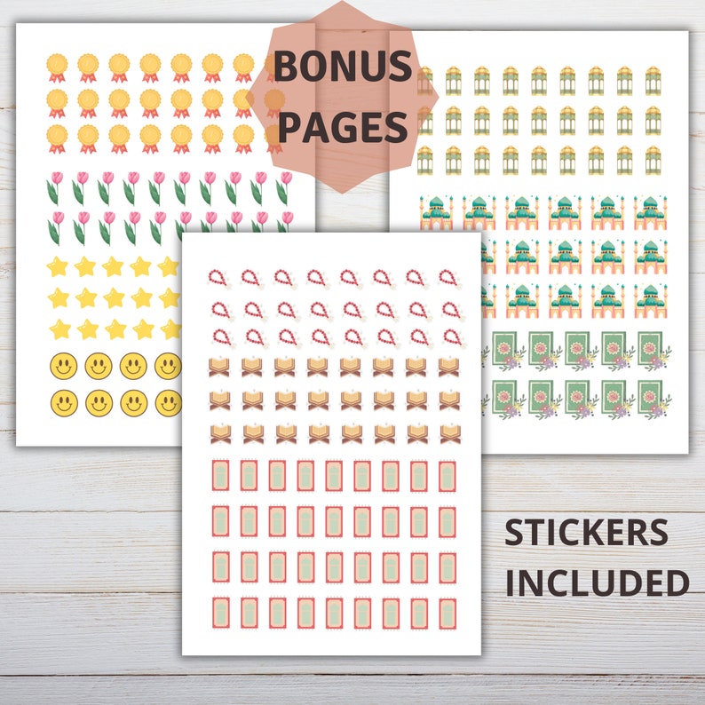 Muslim Prayer Tracker, Printable Salah Tracker, Prayer Chart for Kids ...