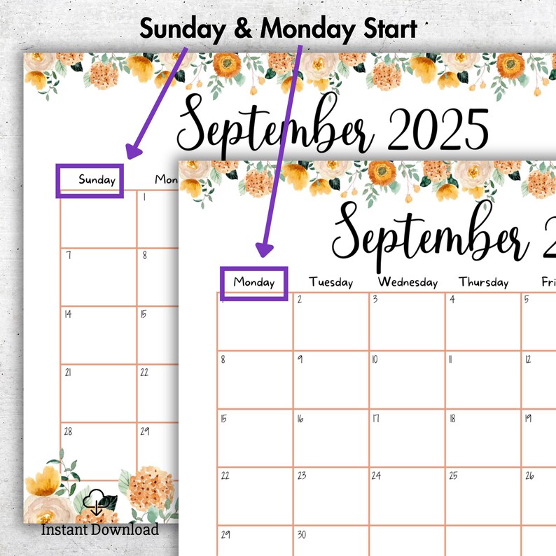 EDITABLE September 2025 Calendar, Homeschool Calendar, Academic ...
