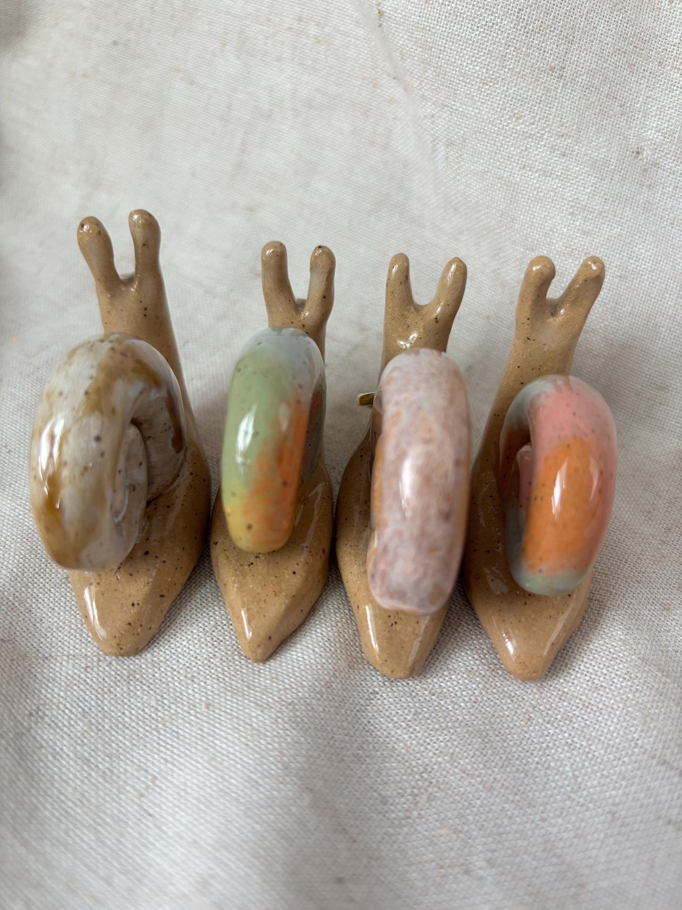 Ceramic Snails - Ring Holders, Plant Accessories, Knickknacks - Etsy