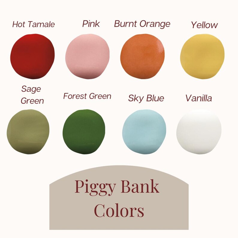 Personalized & Handcrafted Ceramic Piggy Banks - Etsy