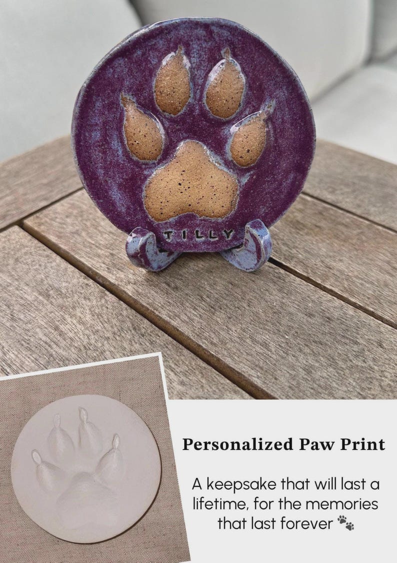 Personalized Paw Print - Etsy