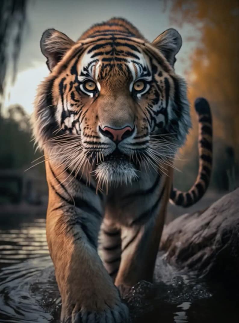 4 Midjourney Prompts for Realistic Tiger and Animals - Etsy