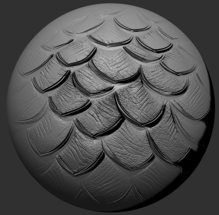 12 Reptile Skin Alphas for Zbrush - Etsy