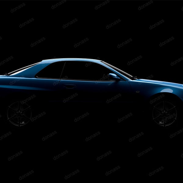 Nissan Skyline R34 Svg - Etsy