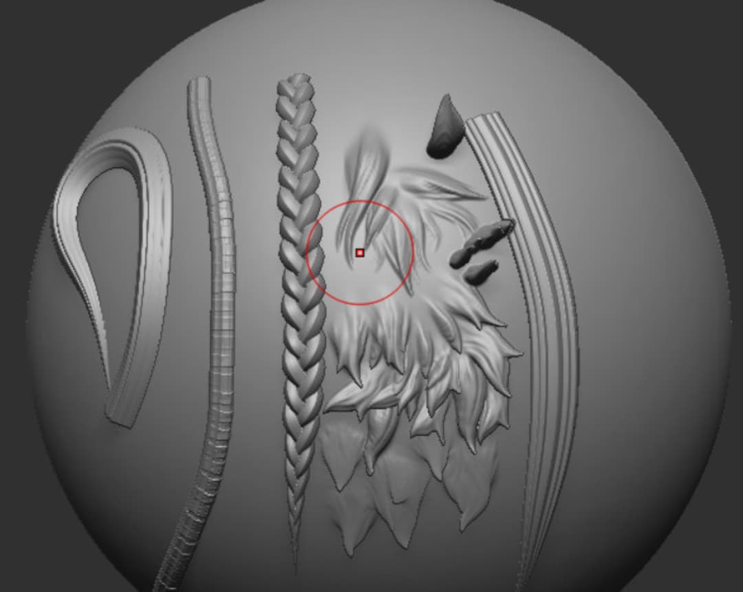 More Than 20 Hair and Fur Brush for Zbrush - Etsy