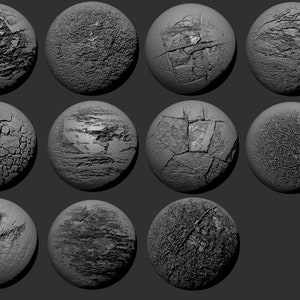 Plaster/rock Alpha for Zbrush - Etsy